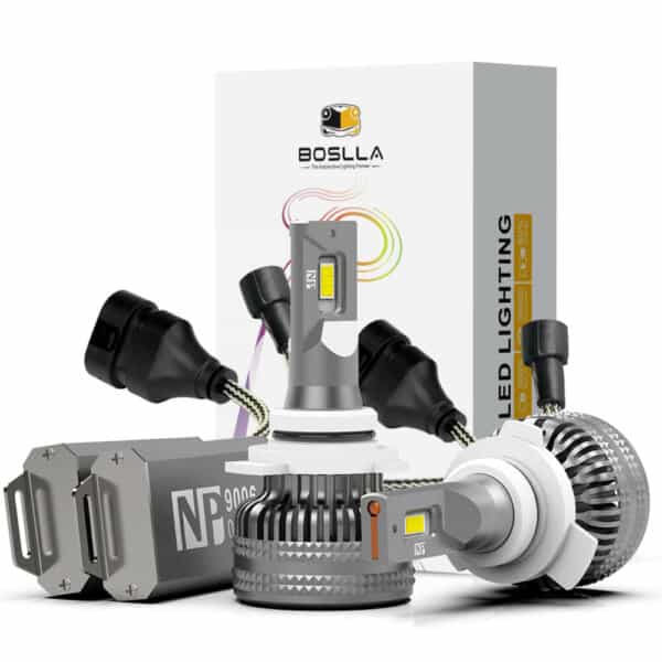 9006 Headlight Bulb 60W 7200LM 6500K White - Boslla