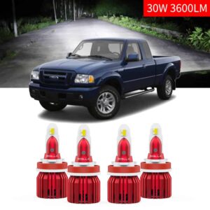 2005 - 2018 Ford Ranger Bulb Size Guide - Boslla